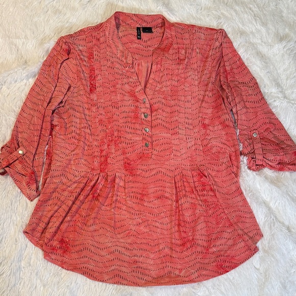 new directions | Tops | New Directions Coral Buttonup Blouse | Poshmark